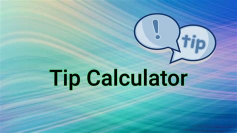 Tip Calculator Afreetools