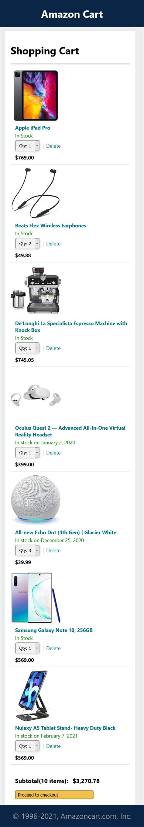 GitHub Saddamarbaa Amazon Cart App React Typescript Building Amazon Cart App With React