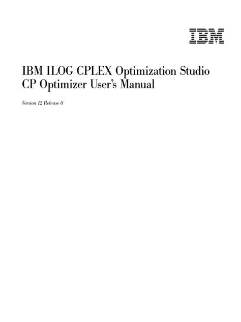 Usr Cp Optimizer Pdf Mathematical Optimization Parameter