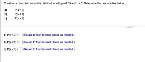 Solved Consider A Binomial Probability Distribution With P Chegg