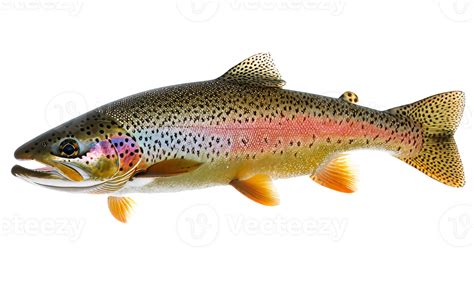 Rainbow Trout Swimming In Clear Freshwater Stream 52650845 Png