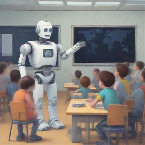 A Robot Teaching A Class