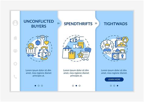 Customers Types Onboarding Vector Template 2581445 Vector Art At Vecteezy