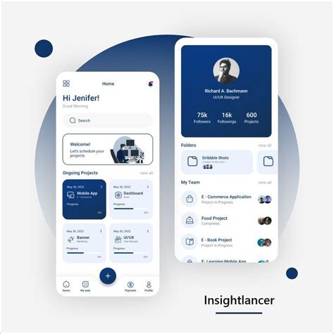 Project Management Mobile Application Ui Design Mobile App Design