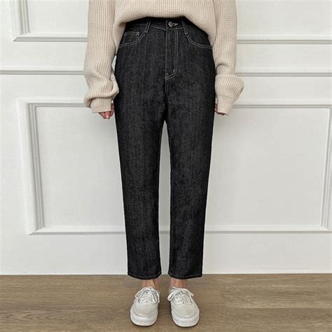 Made이염x 피알 뒷밴딩 슬림일자 생지데님팬츠 25~36 ♥핫핑♥