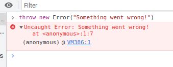 JavaScript Throw New Error Vs Throw Error Vs Throw Something