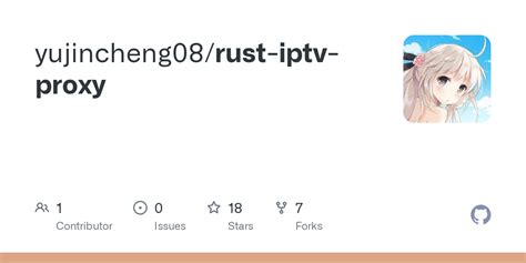 GitHub Yujincheng Rust Iptv Proxy