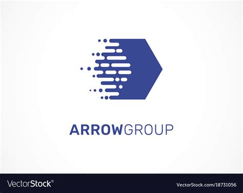 Logo Technology Tech Arrow Icon And Symbol Vector Image