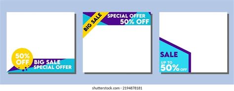 Template Poster Banner Promo Diskon Big Stock Vector Royalty Free