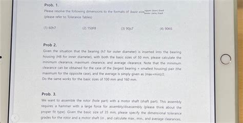 solved prob 1 please resolve the following dimensions to