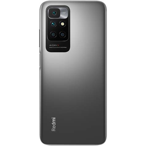 Смартфон Xiaomi Redmi 10 (2022), 128GB, 4GB RAM, 4G, Сив - eMAG.bg