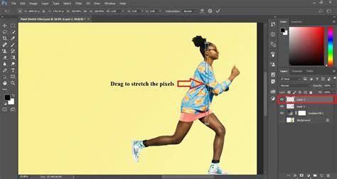 Pixel Stretch Effect Photoshop Tutorial Adobe Tutorial