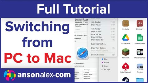 mac tutorial for beginners switching from windows to macos mac