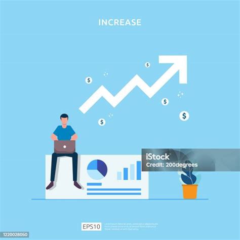 급여 비율은 화살표와 사람 성격까지 성장으로 증가 사업 이익 성장 또는 소득 마진 관리 수익 투자 수익률 의 재무 통계 성과 그림 개념 벡터에 대한 스톡 벡터 아트 및 기타