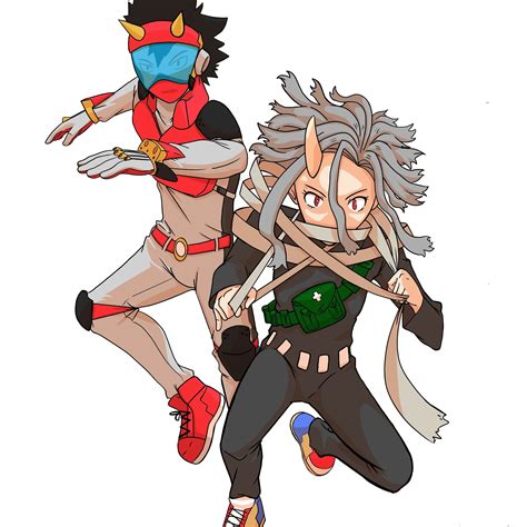 I Drew An Au Of Kota And Eri As Heroes In Training Rbokunoheroacademia