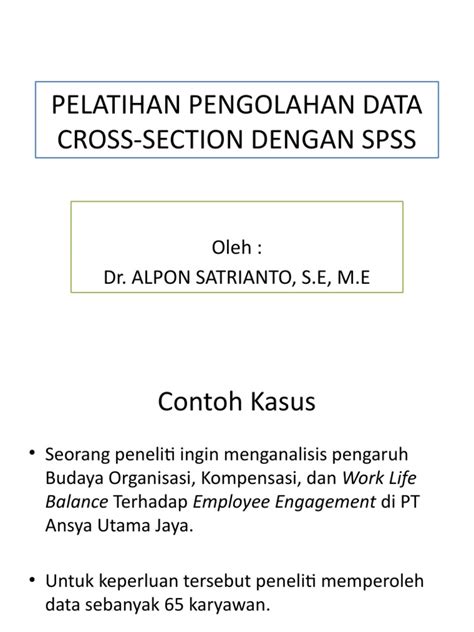 Regresi Data Cross Section Dgn Spss Pdf