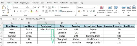 merge data using concatenate or textjoin downloadable template