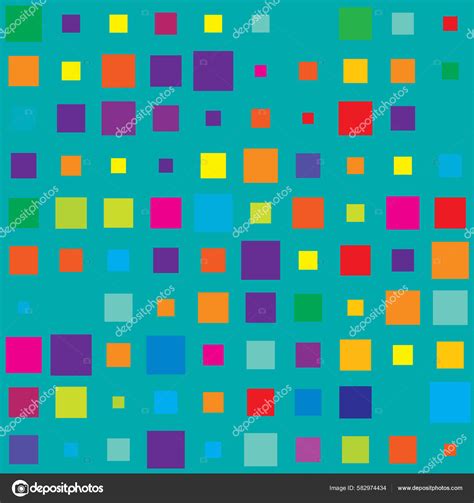 Random Square Tiles Seamless Repeatable Pattern Background Element