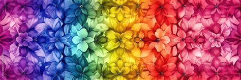 Lgbtqia Pride Stereogram With Rainbow Spectrum Of Colors Stock