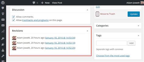 How To Recover A Previous Version Of A Wordpress Revisions Mettro