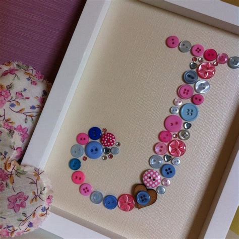 Button Letters Button Crafts Quilting Crafts Buttons Crafts Diy