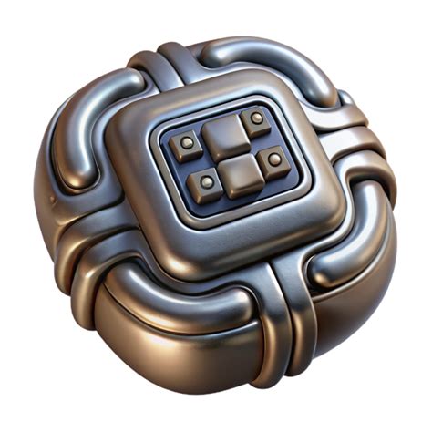 Elegant Modern Neural Interface Port Metallic Detail Isolated Element Professional 58048863 Png