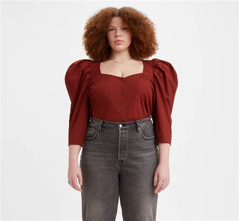 Ellora Blouse Plus Size Red Levis® Us