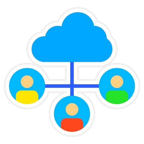 Premium Vector Cloud Sharing Icon