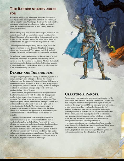 The Ranger Nobody Asked For The Ranger Class Alternate Focusing On Their Adaptability And The Ranger Nobody Asked For The Ranger Class Alternate Focusing On Their Adaptability And