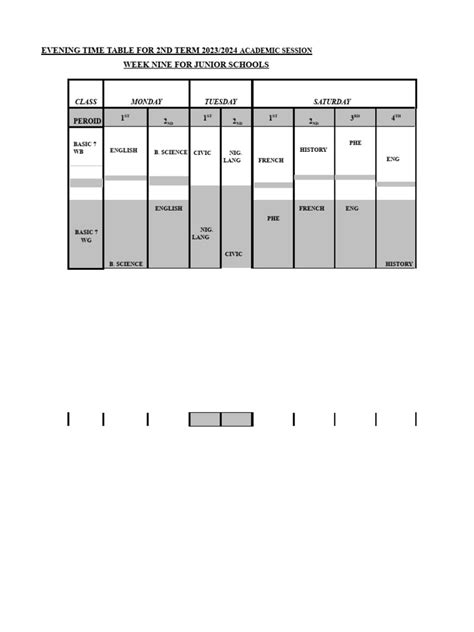 Week Nine Lessons Pdf