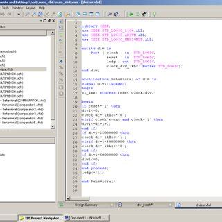 The VHDL Code For The Frequency Divider Download Scientific Diagram