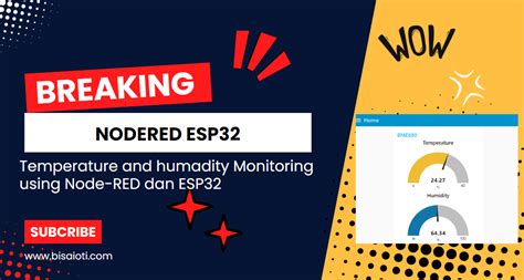 temperature and humadity monitoring using node red dan esp32