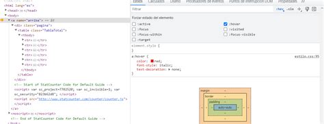 html Al poner el foco en la página pasar el cursor por encima todo el texto se me cambia a