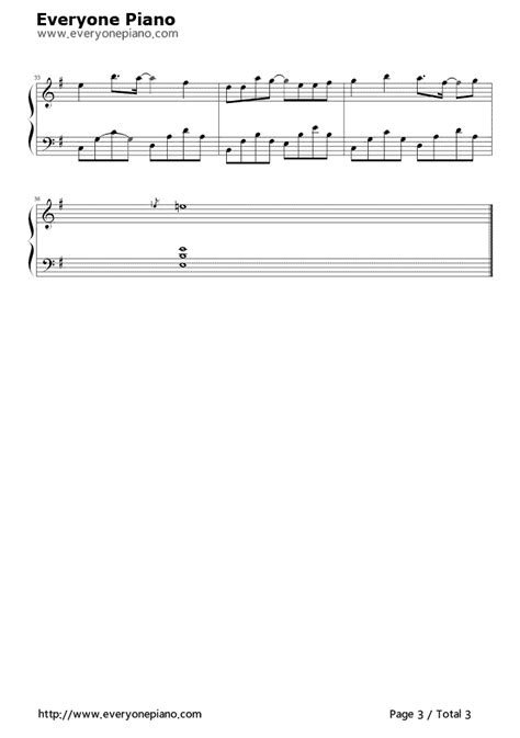 花的顔色五線譜預覽 Eop線上樂譜架