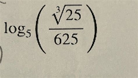 solved log5 253625 ﻿evaluate without using a calculator