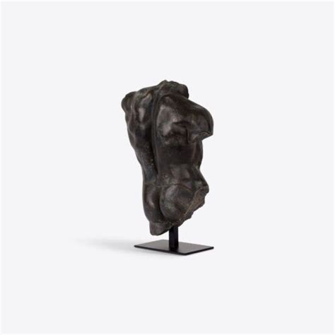 Small Bronze Maximillian Torso Male Torso Sculpture