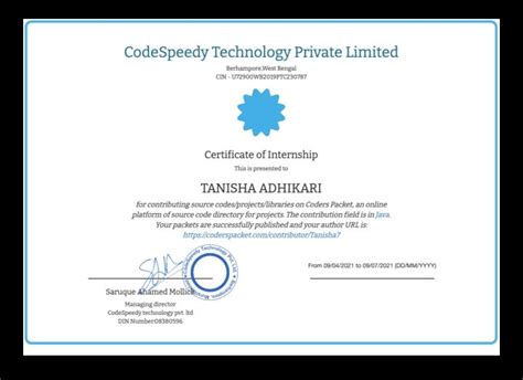 Tanisha Adhikari On Linkedin Internship Kudos Java 17 Comments