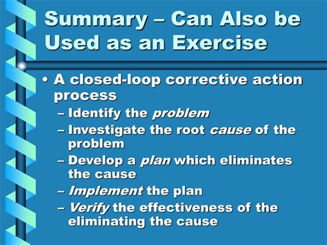 Ppt Closed Loop Corrective Action In Operations Management Powerpoint