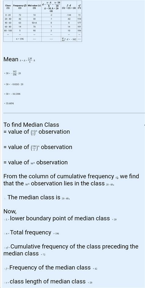[solved] a using the following data determine the mean median and mode course hero
