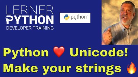 Python And Unicode Characters Youtube