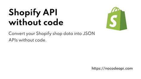 shopify api without code nocodeapi