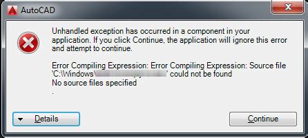 AutoCAD Architecture Error Compiling Expression IMAGINiT Technologies Support Blog