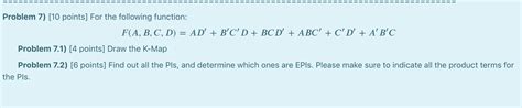 solved problem 7 [10 points] for the following function