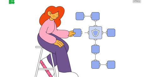 Woman Building Blockchain System Illustrations Ft Woman And Technology Envato