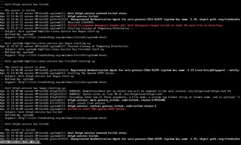 Apache Centos 7 Unable To Start D Service Stack Overflow