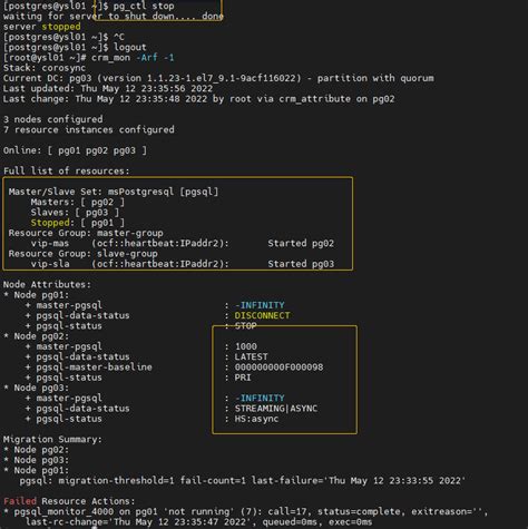【postgresql基于pacemaker corosync pcs的高可用】 pacemaker 查看连接db状态 csdn博客