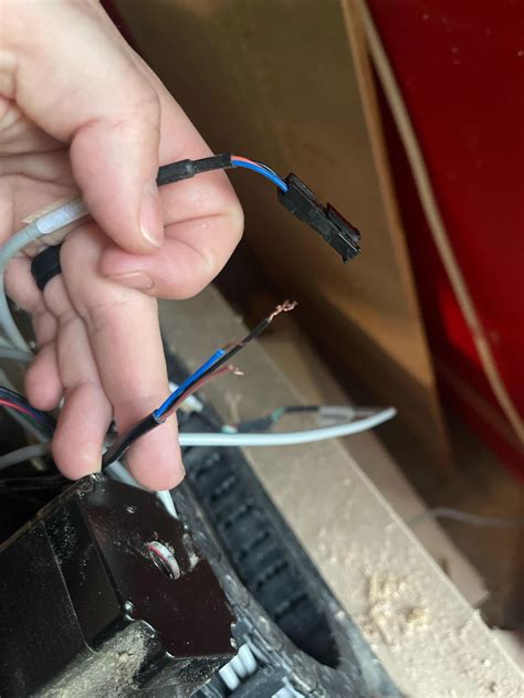 The X Limit Wires Got Snagged And Ripped Out Of The Back Of The Quick