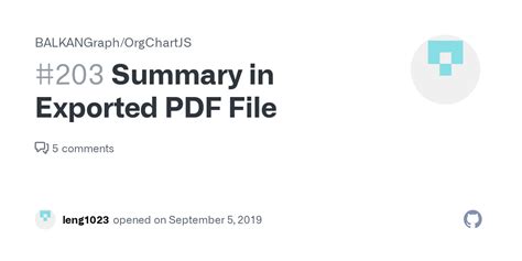 Summary In Exported Pdf File · Issue 203 · Balkangraphorgchartjs · Github