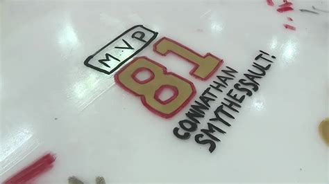 Coat The Fortress Select Vgk Fans Wrote Custom Messages On Home Ice