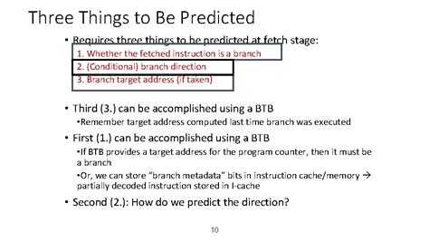 Computer Architecture Cs 6354 Branch Prediction Ii Samira